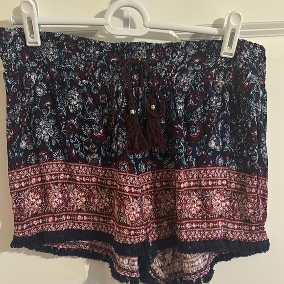 NOBO | Shorts | Nobo High Waist Blue And Red Shorts | Poshmark